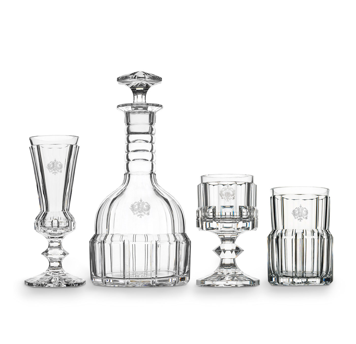 DRINKING SET NO.2 — HOFBURG WITH HABSBURG CREST | J. & L. Lobmeyr