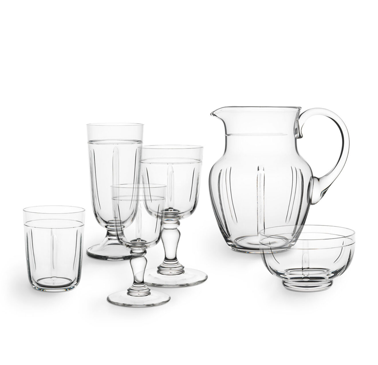 DRINKING SET NO.104 — WITH OLIVE CUT | J. & L. Lobmeyr