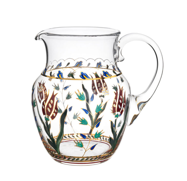 Water pitcher DKR 16 Persian Flowers no.1 | J. & L. Lobmeyr