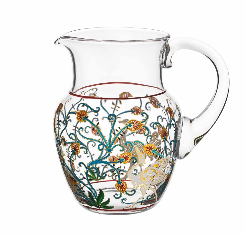 Water pitcher DKR 16 Alhambra Ostrich, Cranes, Swan - exclusively Moda ...