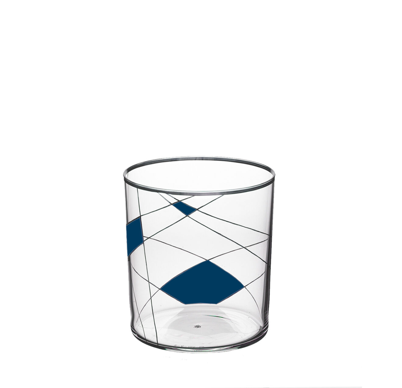 DOF tumbler light NEO enamel painted X-VI-II dark blue | J. & L. Lobmeyr